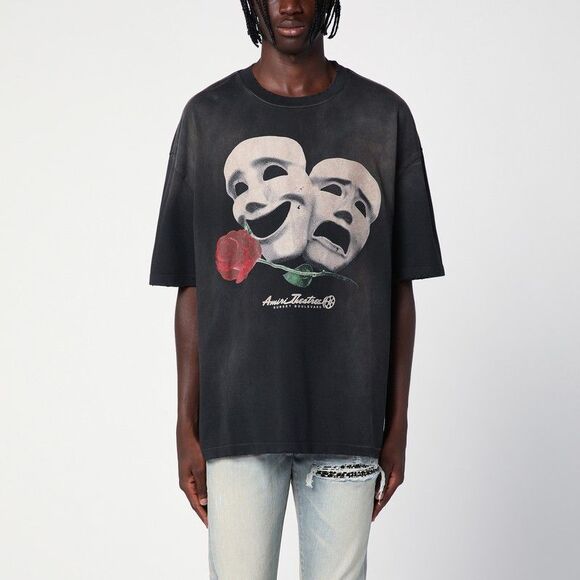 AMIRI | Sweaters | Amiri Oversize Theatre Masks Tshirt Black Men | Poshmark